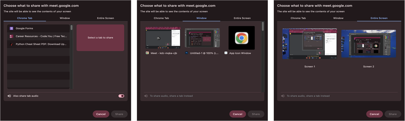 How to: screen share with Google Meet - Code:You | Free Tech Training